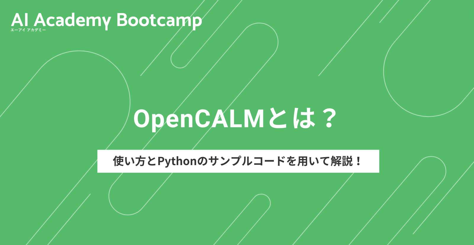 【初心者向け】OpenCALM とは？使い方とPythonのサンプルコードを用いて解説！ - AI Academy Media